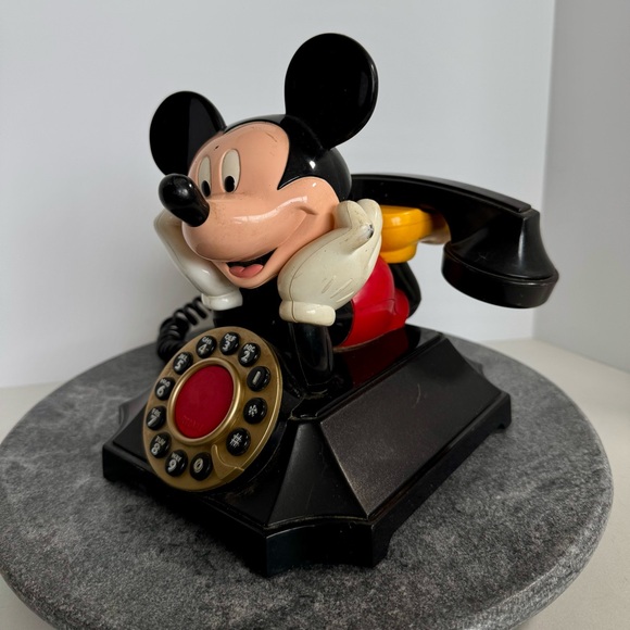 Disney | Other | Vintage Disney Mickey Mouse Rotary Phone Landline 99s ...